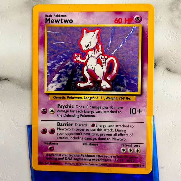 Pokémon card | Other | Mewtwo Pokmon Card The Color Of The Card Is ...